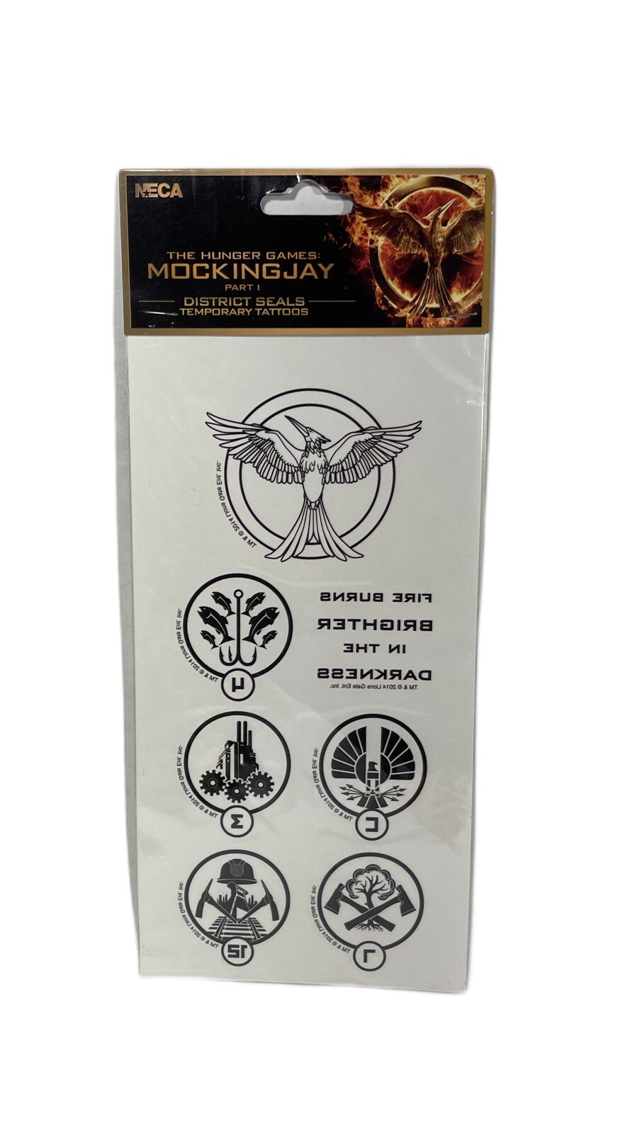 NECA The Hunger Games Mockingjay Part 1 District Seals Temporary ...