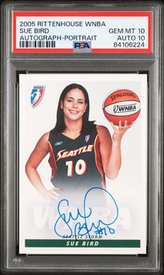 Sue Bird 2005 Rittenhouse WNBA Autograph Portrait PSA 10 Auto 10 POP 2 ...