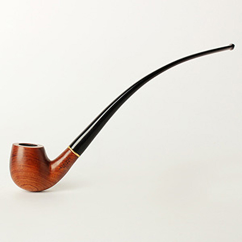 Acrylic Pipe Stem 9mm Bent Long Stem Pipe Mouthpiece for Churchwarden ...