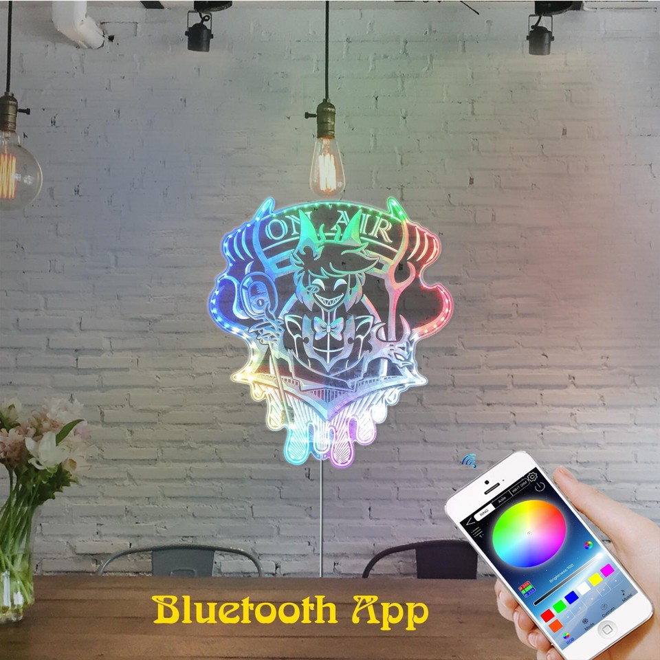 Alastor 3D Light Glam LED Neon Wall Decor Sign st06-fnd-e0067-c | eBay