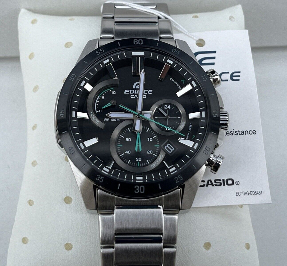 CASIO EFR-573DB-1AVUEF EDIFICE MENS CHRONOGRAPH QUARTZ ANALOGUE BLACK ...