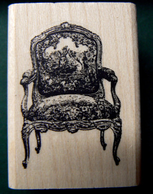 Victorian chair rubber stamp 2.75x2" P9 | eBay