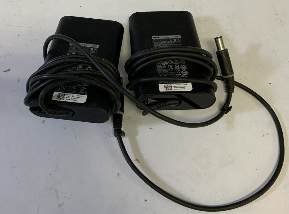 (Lot of 2) Dell LA65NM130 65W 19.5V 3.34A AC Power Adapter/Charger ...