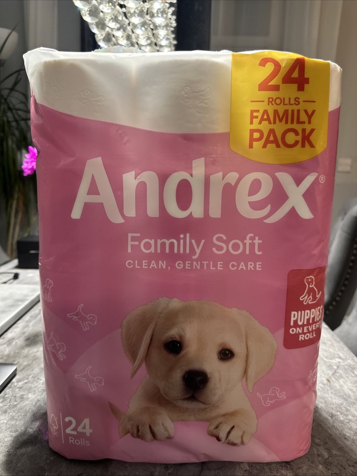 Andrex Family Soft Toilet Paper 24 Rolls (Previously Andrex Gentle ...