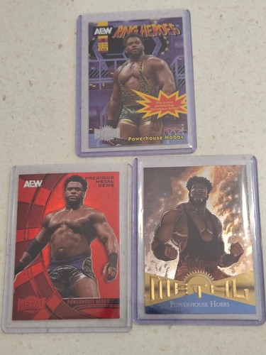 AEW 2025 Upper Deck Metal Powerhouse Hobbs Precious Metal Gems Red PMG ...