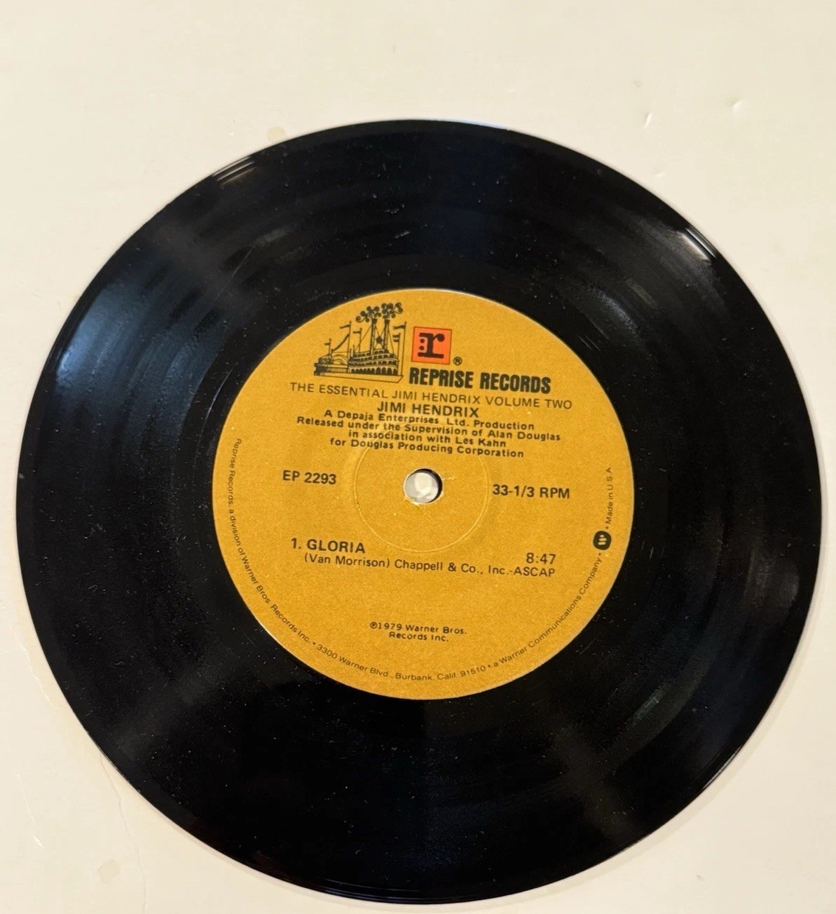 JIMI HENDRIX EXPERIENCE Promo EP 33-1/3 Jukebox SINGLE, GLORIA b/w ...