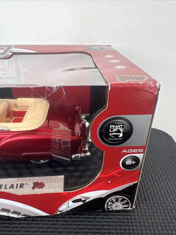 1954 RED Chevrolet Bel Air Diecast Car by Malibu International 1/24 in ...