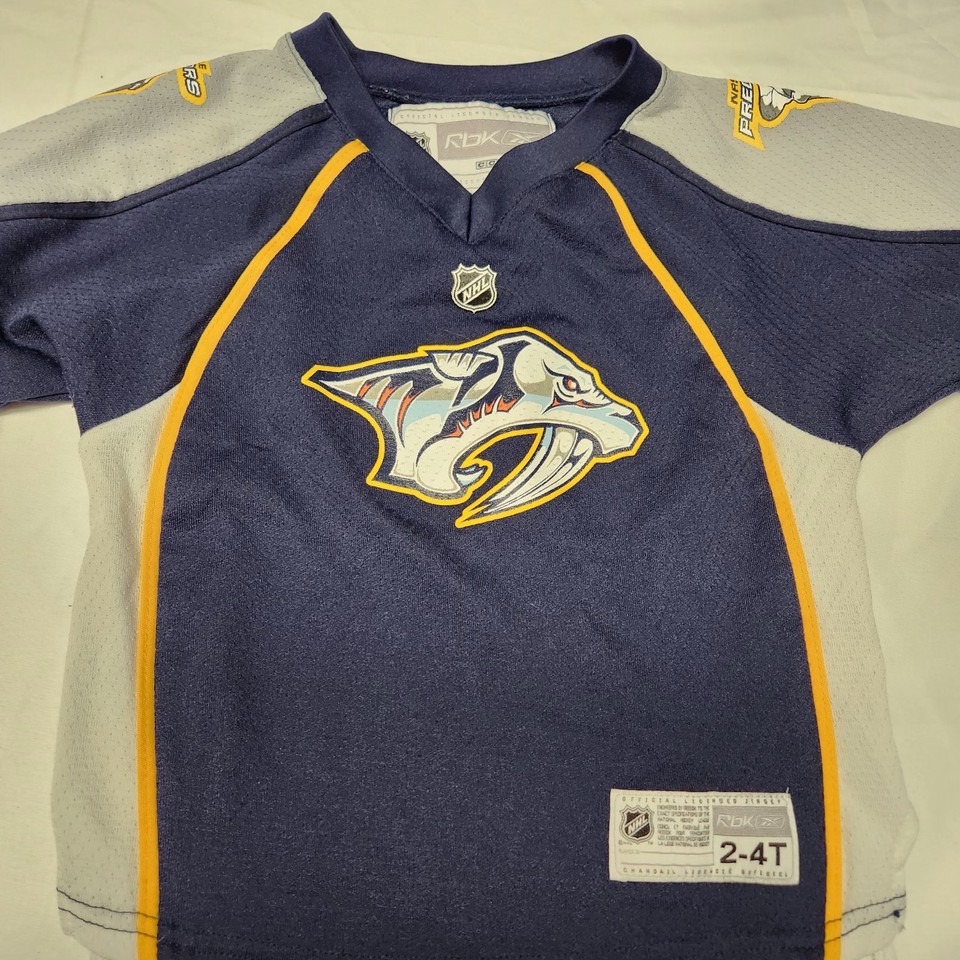Reebok Youth Toddler 2T-4T Nashville Predators Navy Hockey Jersey NHL ...