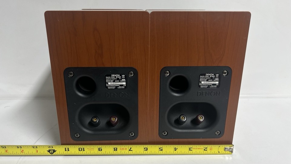 Denon SC-M37 Bookshelf Speakers Pair – 6 Ohm, 120W Peak – Wood Finish ...