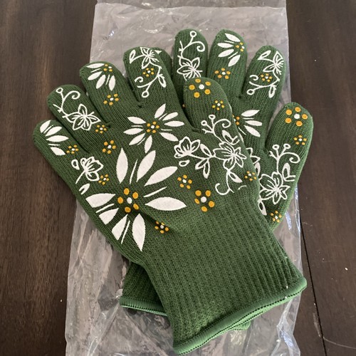 Temptations Oven Gloves Heat Resistant Green Set NEW | eBay