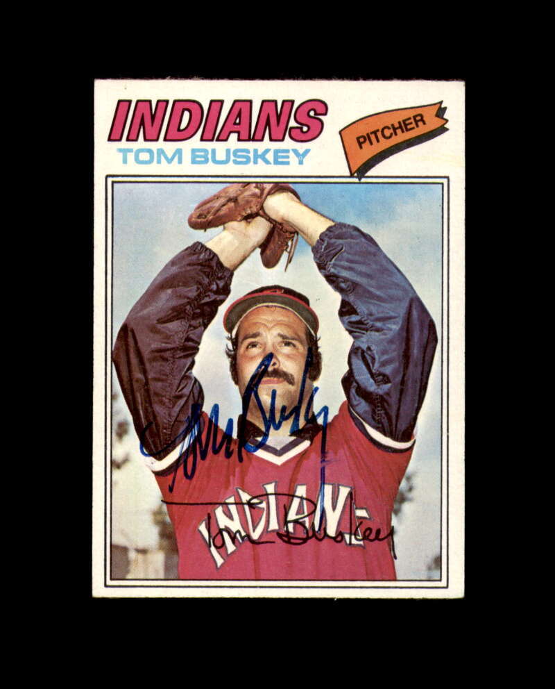 Tom Buskey Signed Original 1977 Topps Cleveland Autograph | eBay