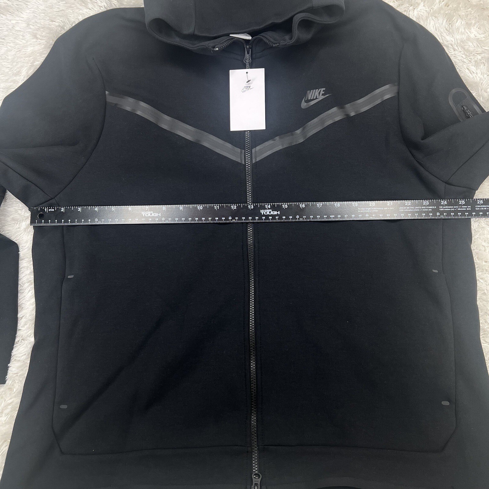 Nike Tech Fleece Full Zip Windrunner Hoodie Black CU4489 Mens Sweater ...