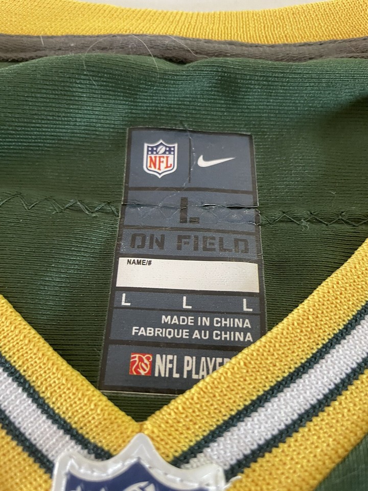 Aaron Rodgers Green Bay Packers Jerse Women’s L Large Captains Patch ...