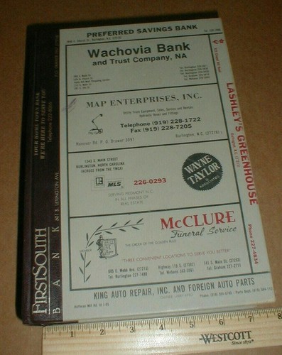 1988 Burlington Graham NC Polks City Directory North Carolina old vtg ...