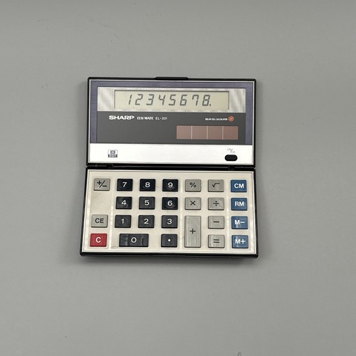 Vintage Sharp Calculator EL-331 Solar Cell Elsi Mate in Box - WORKS | eBay
