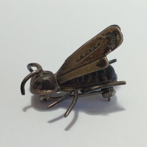VINTAGE DIMENSIONAL NAVAJO INDIAN STERLING SILVER LIGHTNING BUG PIN ...