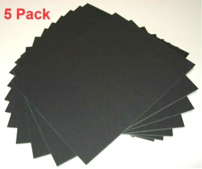 5 Pack Crescent 16x20" Mat Photo Mount, Solid Smooth Black #M19033 Made ...
