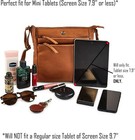 Cochoa Small Soft Pebbled Real Leather Women Crossbody Handbags Cognac ...