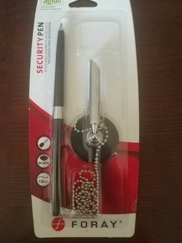 Foray security Pen black 1.0 mm-Brand New-SHIPS N 24 HOURS | eBay