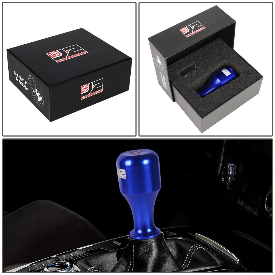 J2 Universal Aluminum Cylindrical Wine Cup Shift Knob Blue w/ Thread ...
