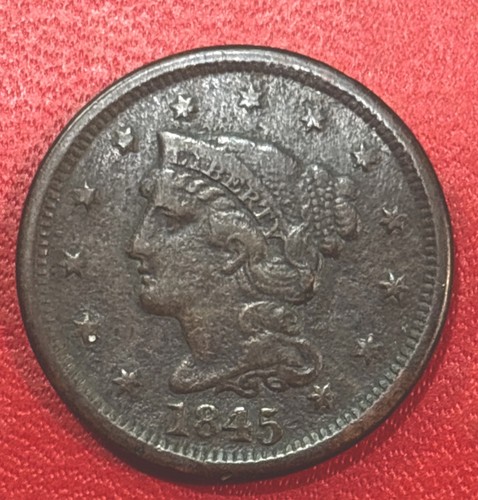 1845 Large Cent (VF) Very Fine Condition! ENN Coins | eBay