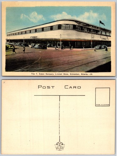 Eaton Company Limited Store Edmonton Alberta Cars Postcard | eBay