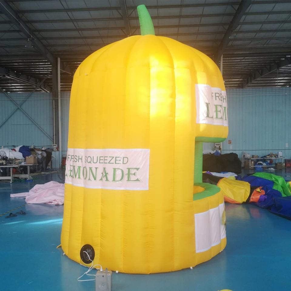 10ft Large Inflatable Lemonade Concession Stand Booth with Hands and ...