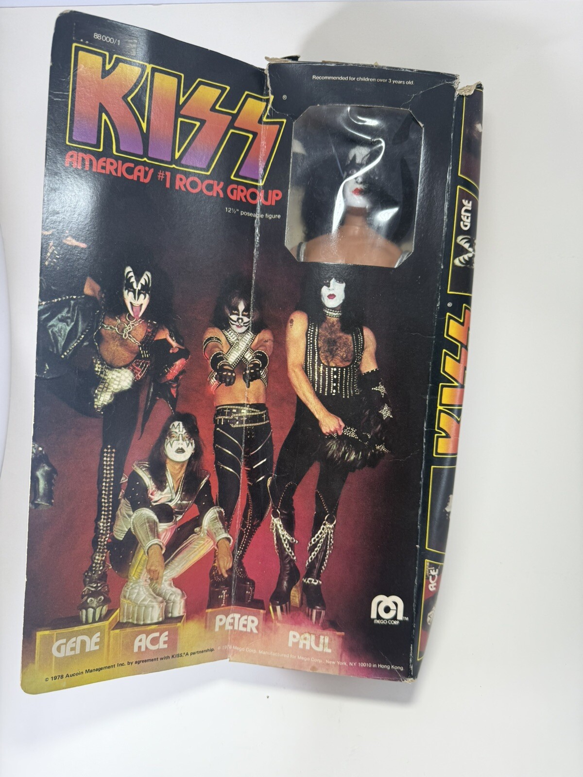 Vintage 1978 Mego Kiss Paul Stanley 12” Doll Action Figure In Original ...