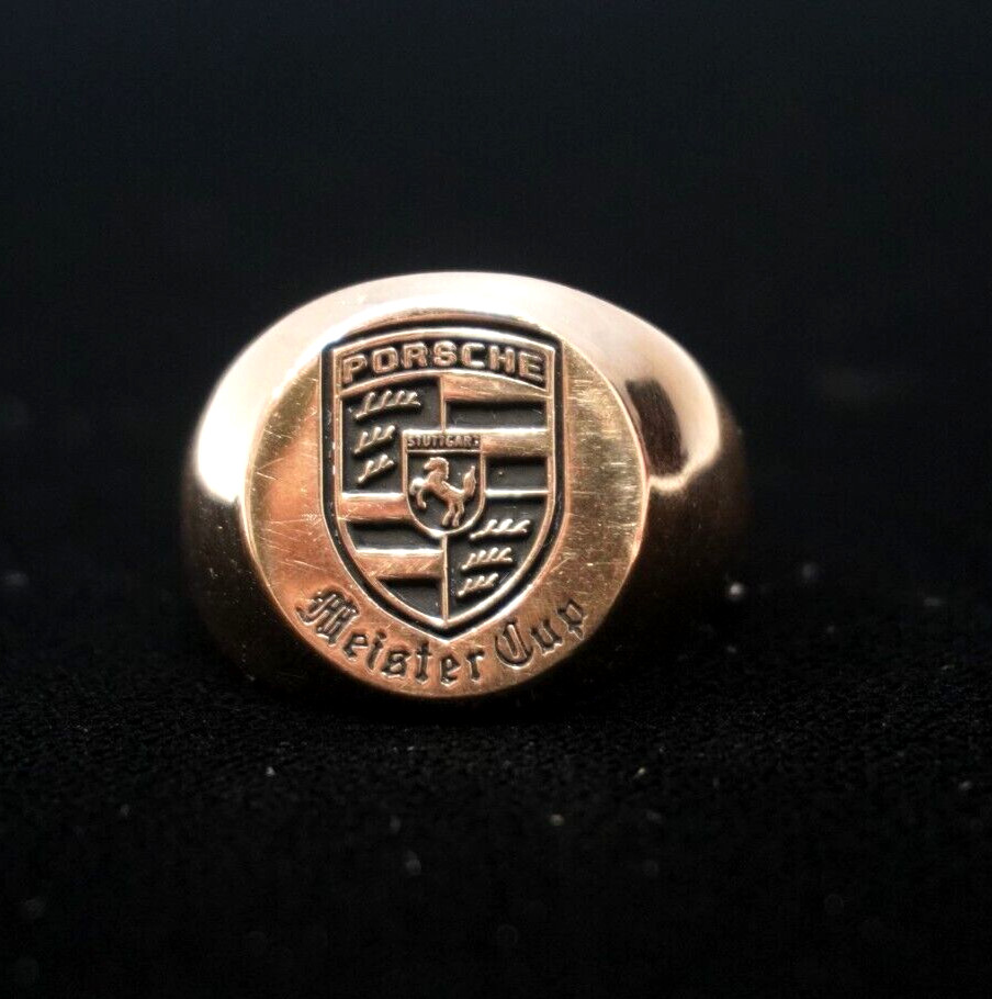 10k Yellow Gold Porsche Ring - Gem