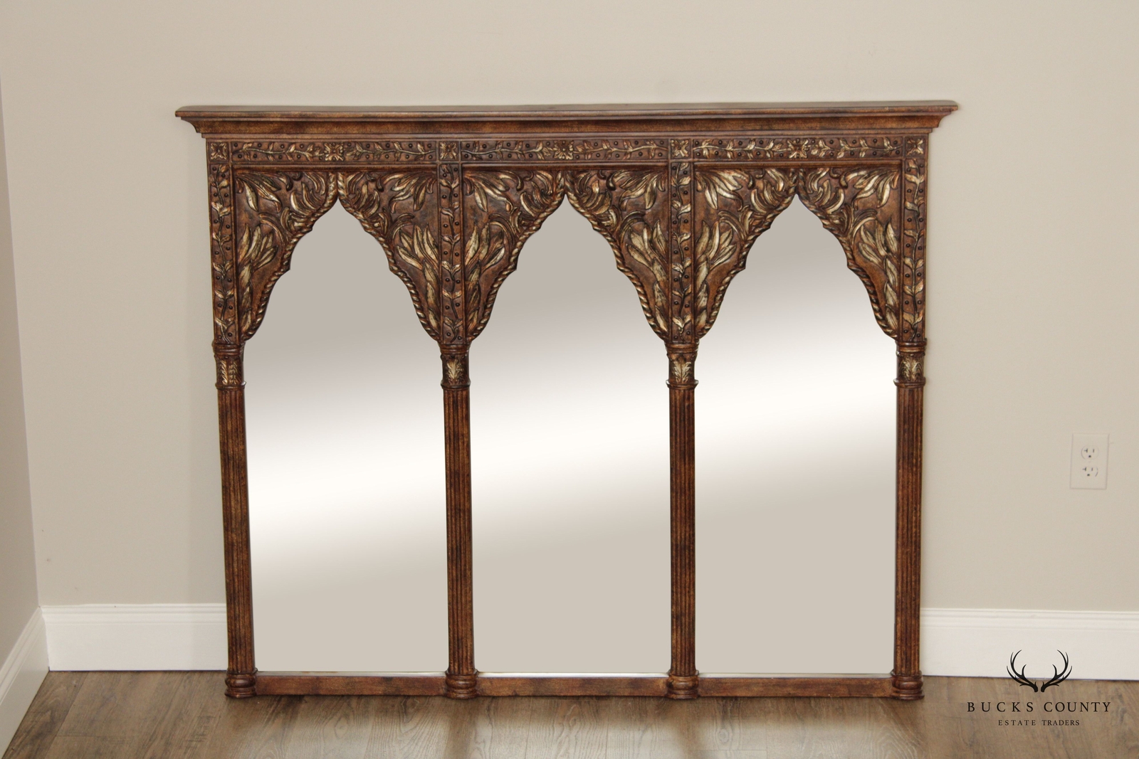 Indian Style Antiqued Triple Jharokha Arched Mirror | eBay