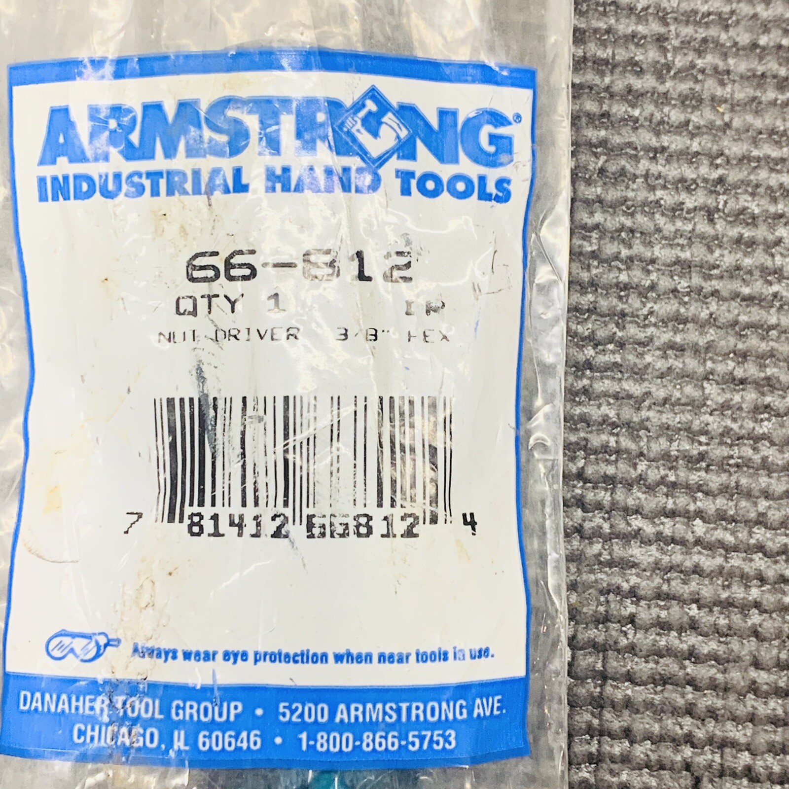 ARMSTRONG Hand Tools Hollow 3/8" Nutdriver-Hex 66-812 New Sealed | eBay