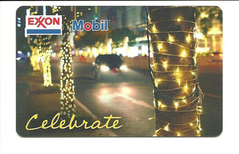 Exxon Mobil Celebrate Gift Card No $ Value Collectible Bright Lights ...