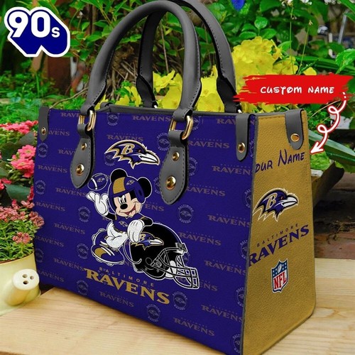 Personalized Baltimore Football Team Ravenss Leather Handbag Lovers ...