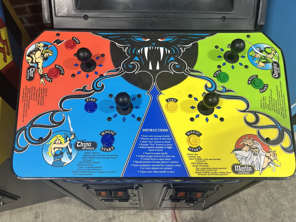 Completely Restored Gauntlet Arcade Game Original Atari Machine Free ...