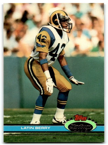 1991 Stadium Club Latin Berry Rookie Los Angeles Rams #376 | eBay