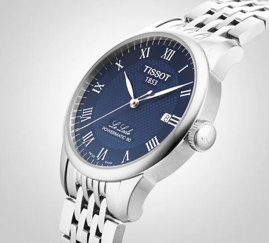 Tissot Le Locle Powermatic 80 Blue Dial 39.3 mm Men's Watch ...