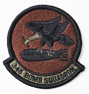 Air Force 345th Bomb Squadron Spice Brown Hook Back Patch | eBay