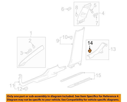 GM OEM 09-20 Escalade ESV Interior Trim-Rear Sill Plate Retainer ...