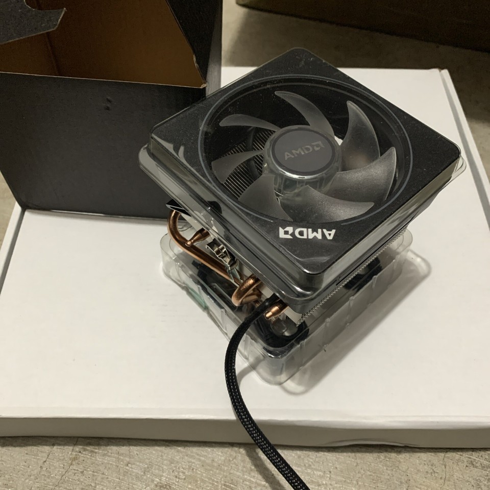 (New) Original OEM AMD Wraith Prism aRGB Stock Copper CPU Cooler Socket ...