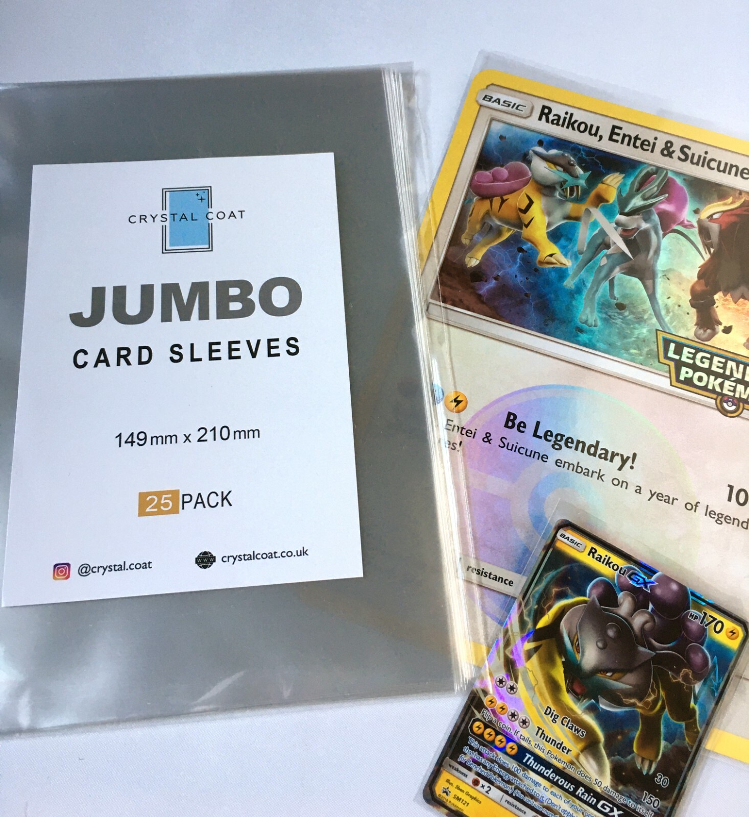 25x OVERSIZE / JUMBO CARD SOFT SLEEVES POKEMON TCG SPORTS, PERFECT ...