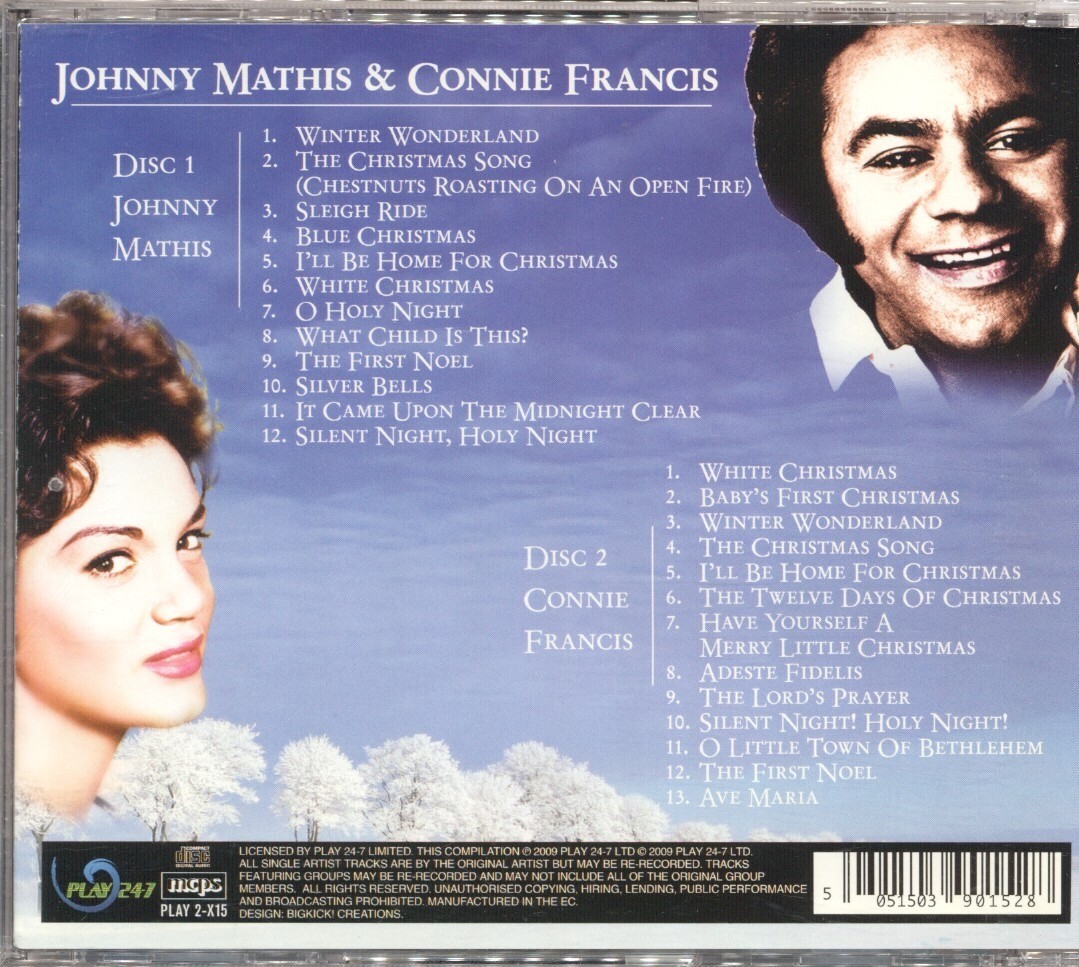 Connie Francis - Johnny Mathis & Connie Francis - Christmas in My Heart ...