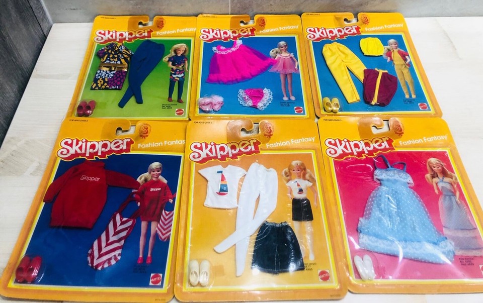 Ultra Rare Skipper Fashion Fantasy Set Vintage Mattel Barbie Doll ...