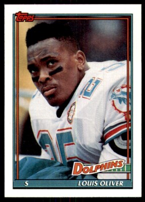 1991 Topps Louis Oliver Miami Dolphins #113 | eBay