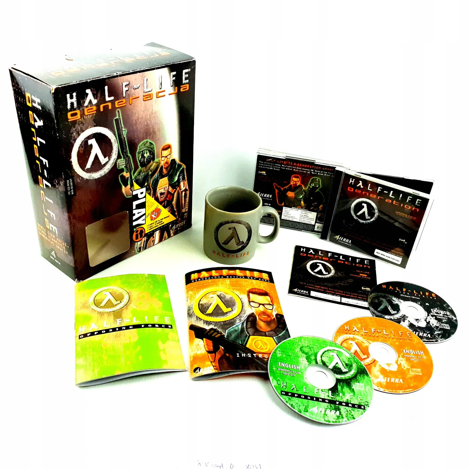 HALF LIFE 1 I GENERATION PC VERY RARE POLISH COLLECTOR'S EDITION PL ...