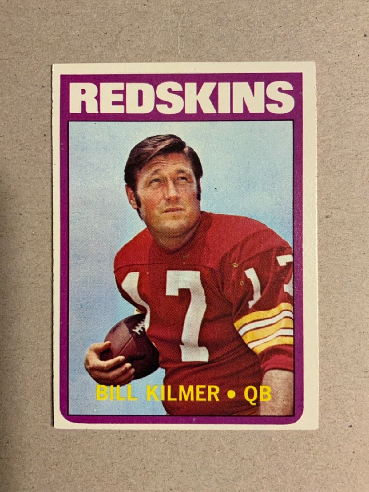 1972 Topps #18 Billy Kilmer Washington Redskins EXCELLENT+ | eBay