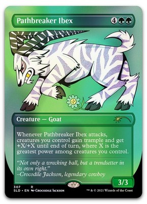 Pathbreaker Ibex (Foil Etched) #307 (NM) Secret Lair Drop SLD Magic MTG ...
