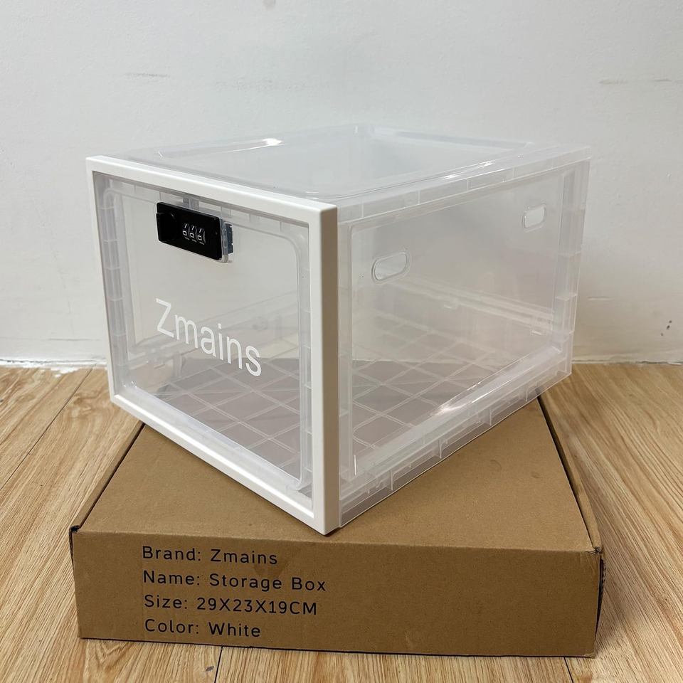 Clear Medication Lock Box, Medicine Storage Box With Code, Kitchen Safe ...