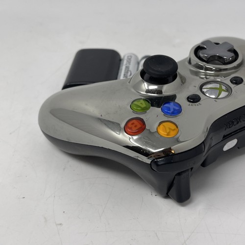 Xbox 360 Wireless Silver Controller with Transforming D-Pad - Tested ...