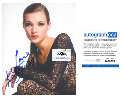 SUPERMODEL KATE MOSS AUTOGRAPH SIGNED 8X10 PHOTO ACOA | eBay