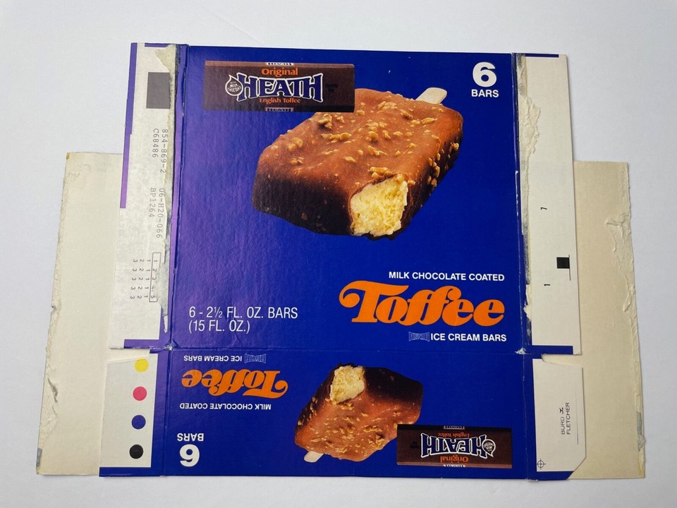 1980's Heath Toffee Candy Bar Ice Cream Bars box vintage food movie ...